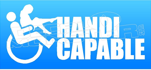 Handicapable Decal Sticker DM - DecalMonster.com