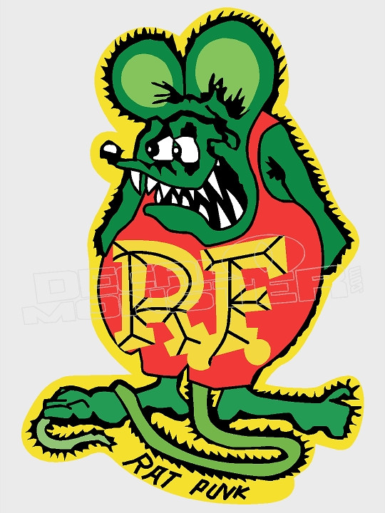 Rat Fink Silhouette 1 Decal Sticker - DecalMonster.com