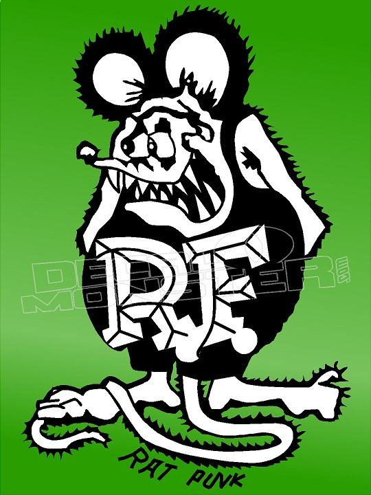 Rat Fink Silhouette 4 Decal Sticker - DecalMonster.com