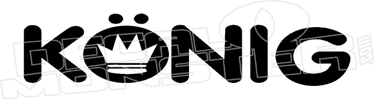 Konig Decal Sticker - DecalMonster.com