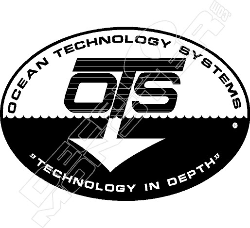 OTS Ocean Technology Systems 3 Diving Decal Sticker - DecalMonster.com