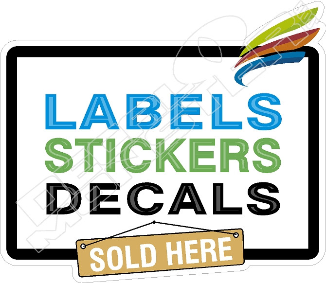 Labels Stickers Decals Sold Here Sign Decal Sticker - DecalMonster.com