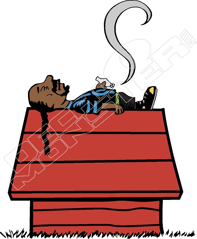 Snoop Dog Snoopy Dog House Weed Decal Sticker - DecalMonster.com