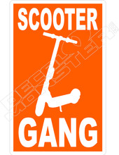 Scooter Gang EScooter Decal Sticker - DecalMonster.com