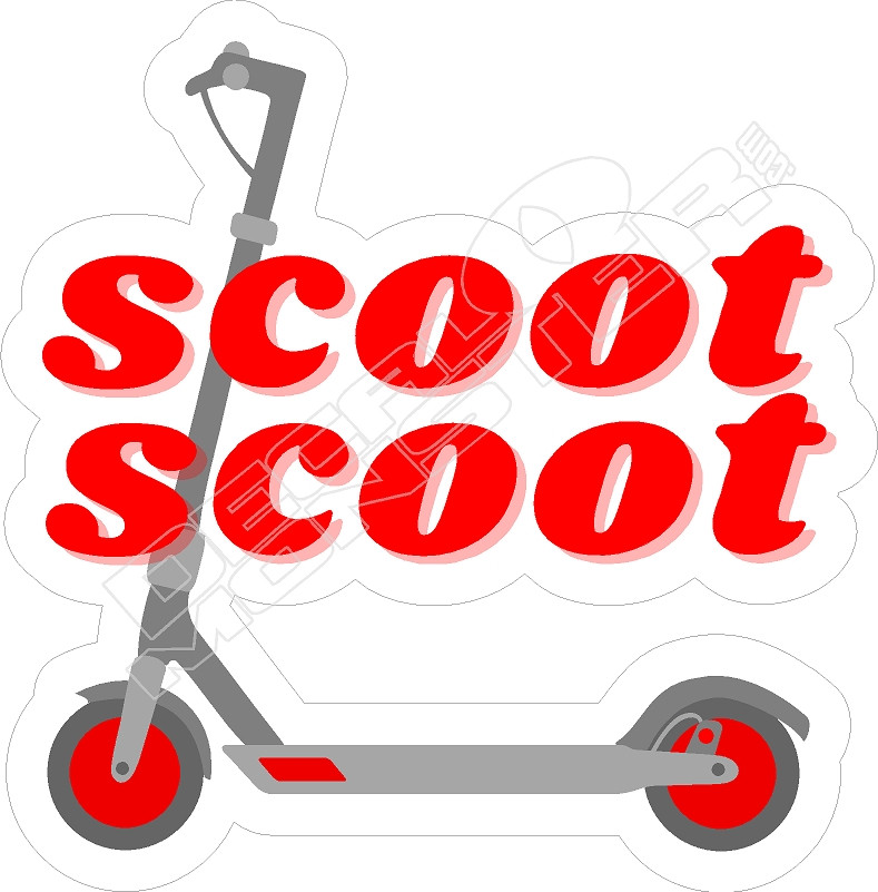 Scoot Scoot EScooter Decal Sticker - DecalMonster.com