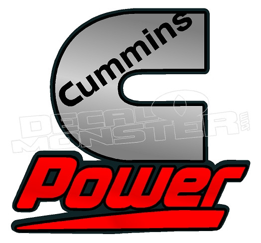Cummins Power Decal Sticker - DecalMonster.com