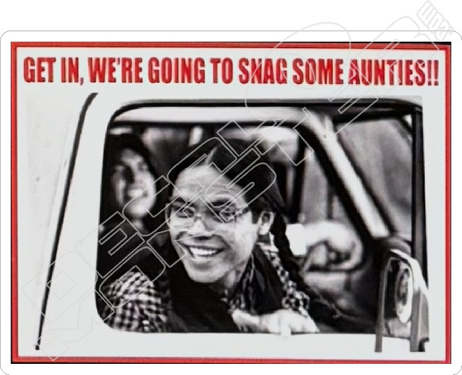 Going To Snag Aunties Decal Sticker - DecalMonster.com