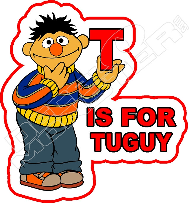 T Is For Tuguy Decal Sticker - DecalMonster.com