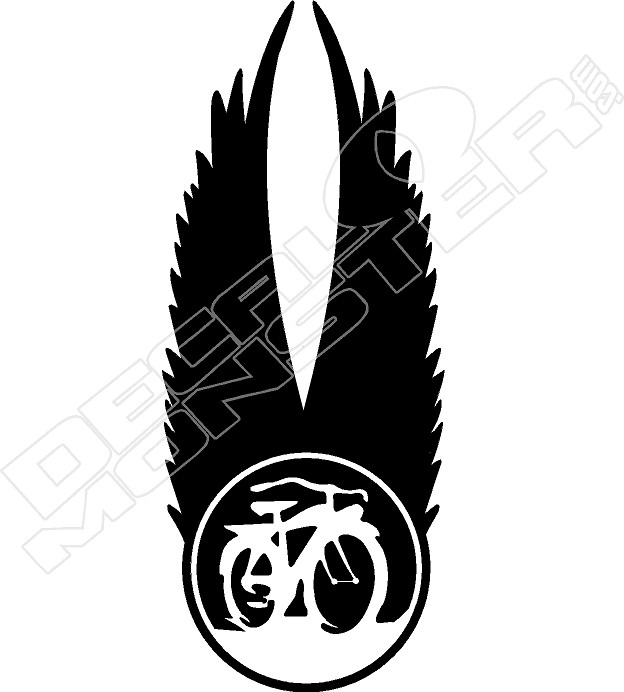 Bike Wings Logo Decal Sticker - DecalMonster.com