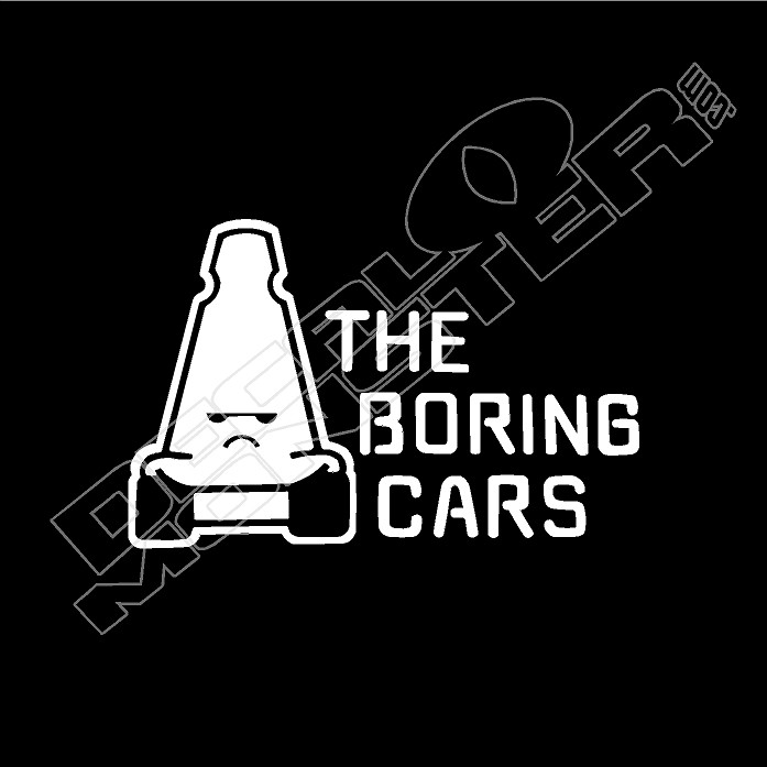 The Boring Cars Are Pylons Decal Sticker - DecalMonster.com