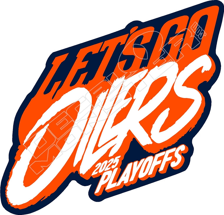 Lets Go Oilers Playoffs Decal Sticker - DecalMonster.com