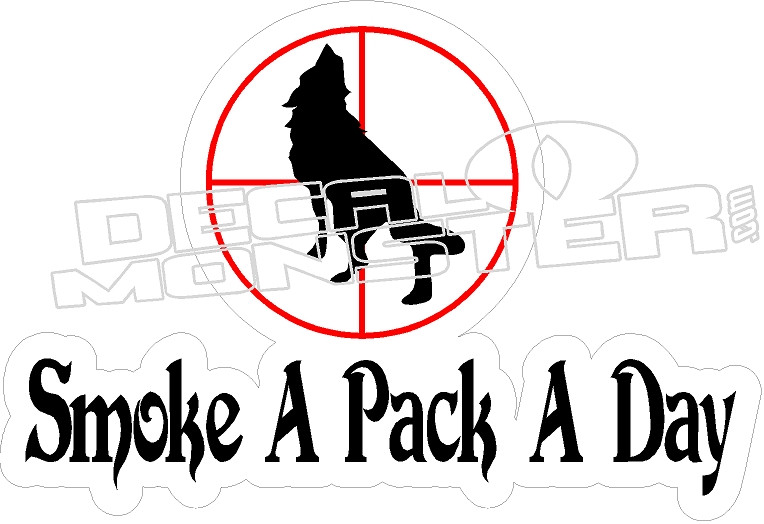 Smoke A Pack A Day - DecalMonster.com
