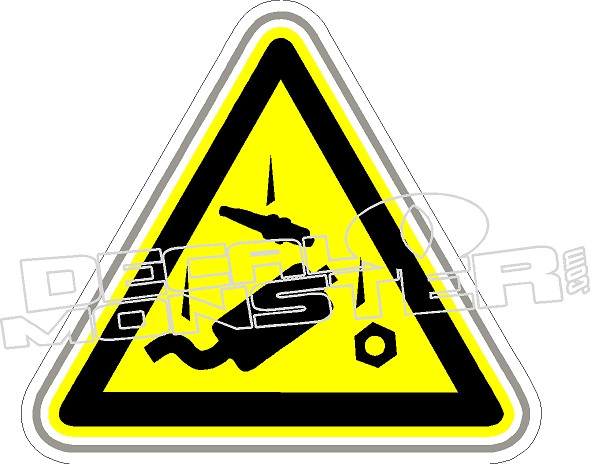 Warning Parts Falling Off Decal Sticker - DecalMonster.com