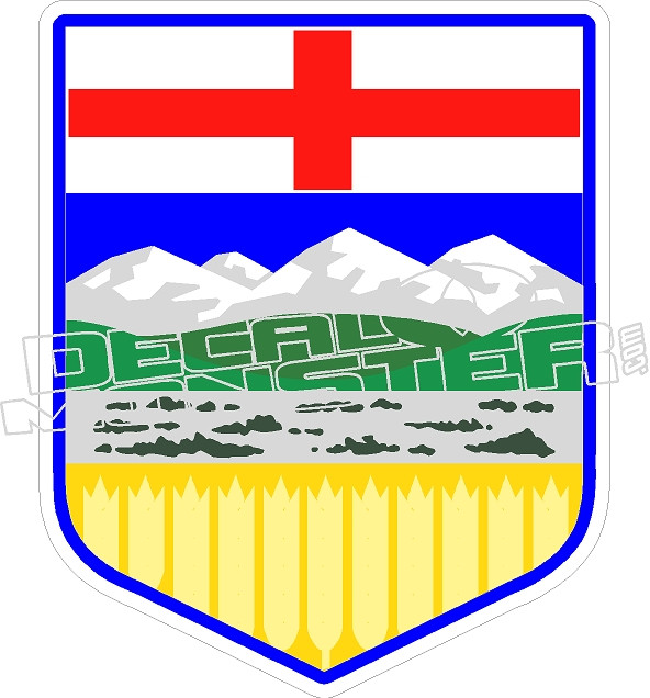 Laptop Sticker Alberta Car Decal Alberta Sticker Alberta Illustrated ...