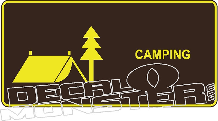 Trail Camping Sign - DecalMonster.com