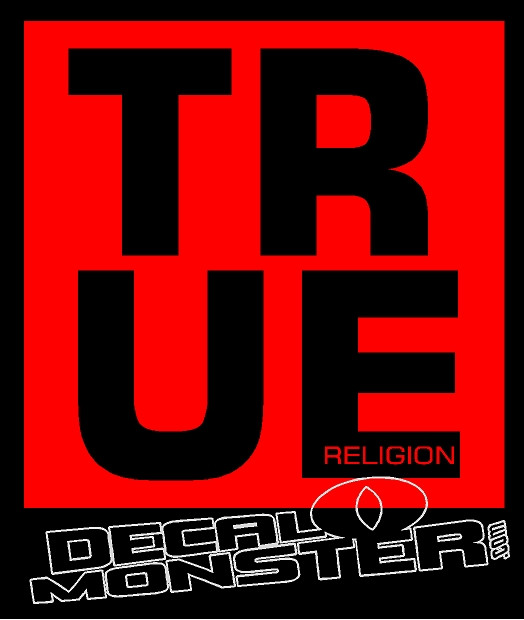 True Religion Decal Sticker - DecalMonster.com