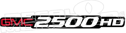 GMC 2500 HD Decal Sticker - DecalMonster.com