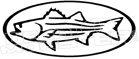 Striper Fishing Decal Sticker - DecalMonster.com
