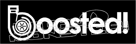 Turbo Boosted JDM Decal Sticker - DecalMonster.com