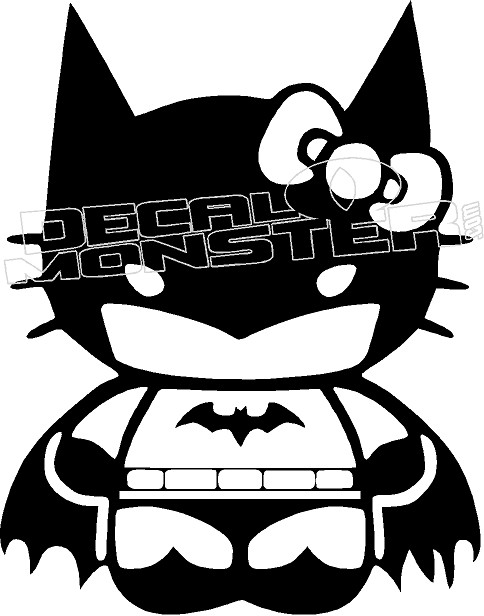 Bat Kitty Decal Sticker - DecalMonster.com