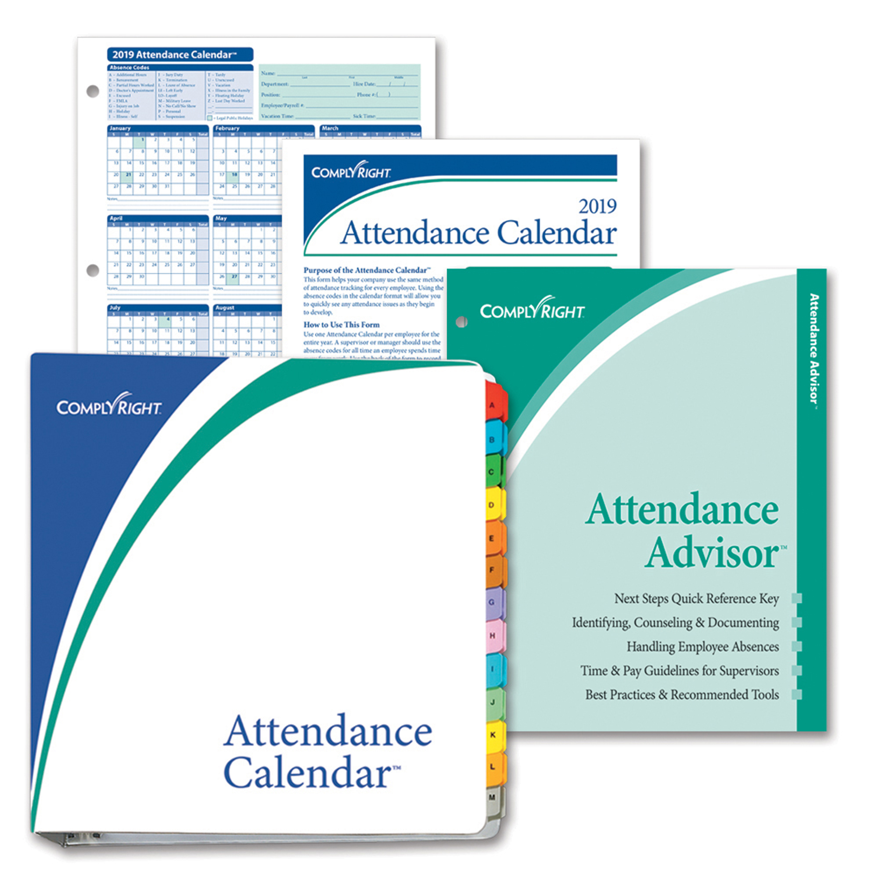 2019 Attendance Calendar Kit - New Medical Forms
