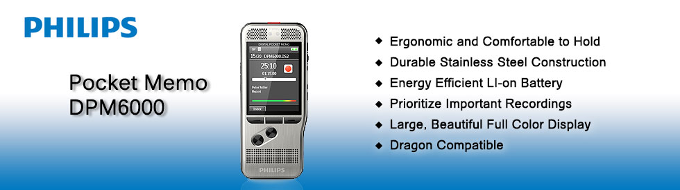 Philips Pocket Memo 6000 | Pocket Voice Recorder | Start Stop