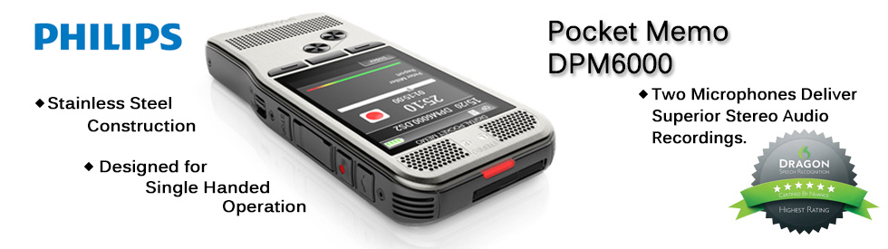 Philips Pocket Memo 6000 | Pocket Voice Recorder | Start Stop