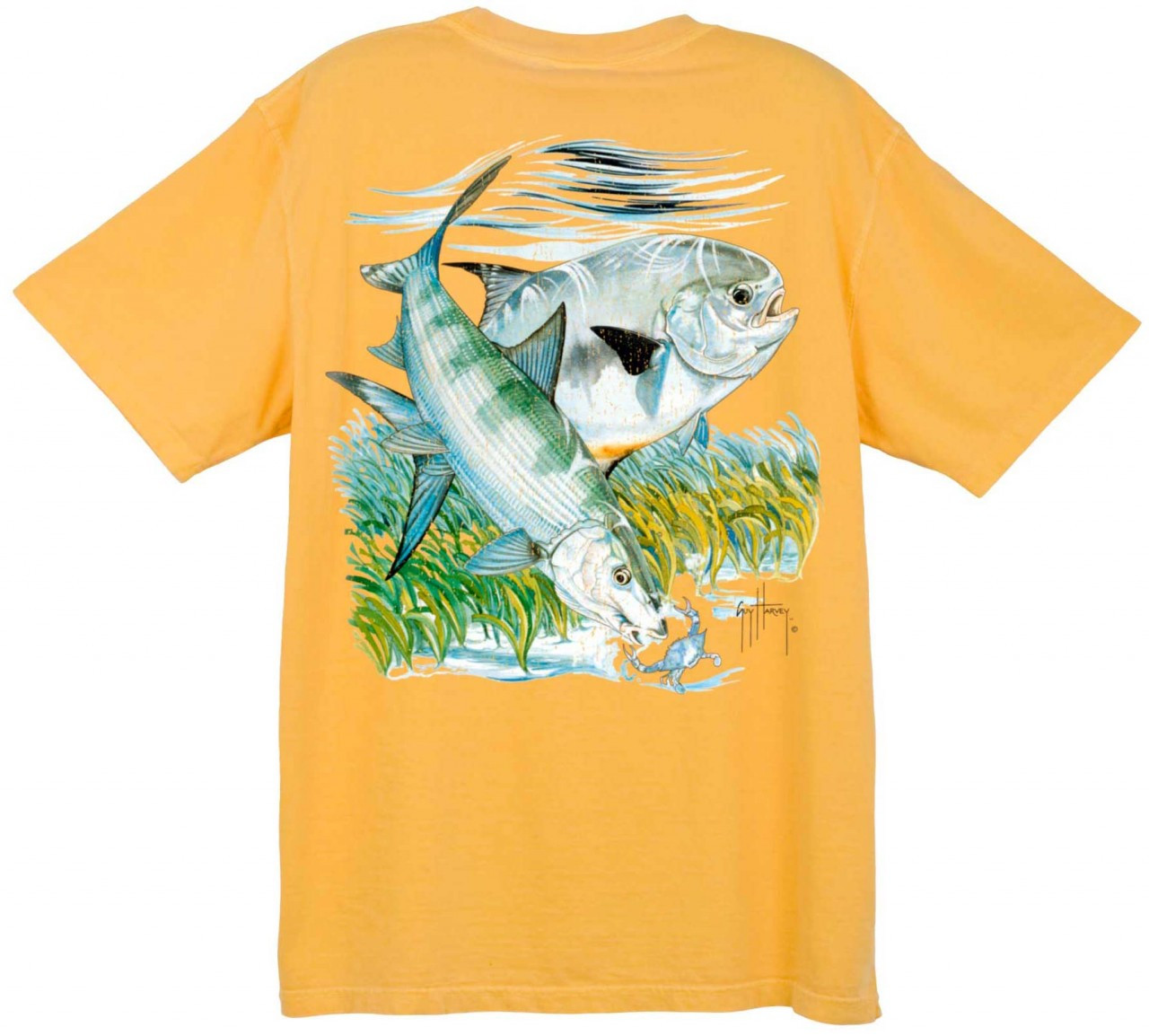 Guy Harvey Vintage Bonefish Back Print T Shirt Guy Harvey Vintage Bonefish Back Print T Shirt