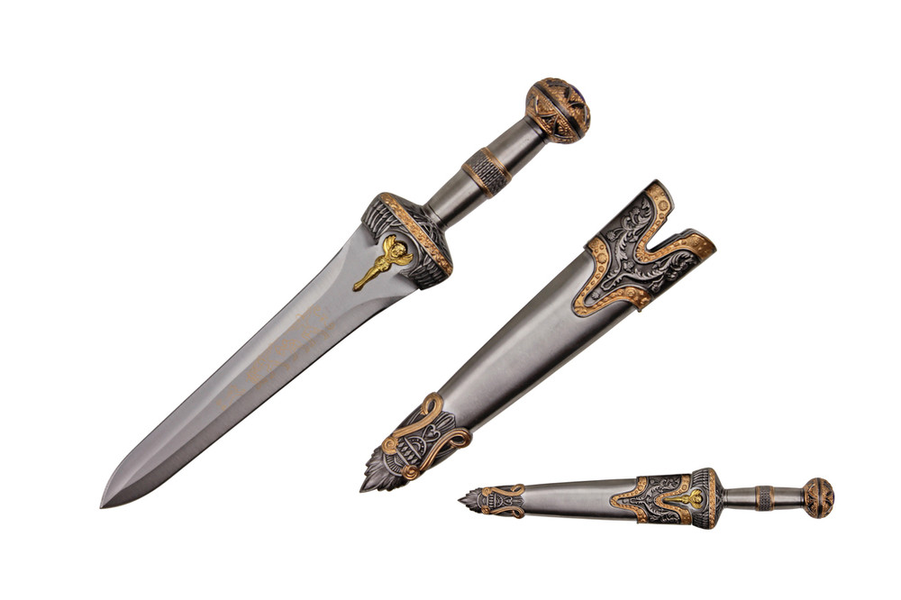 Roman Gladiator Dagger with Scabbard: Daggers: Realswordmaster.com