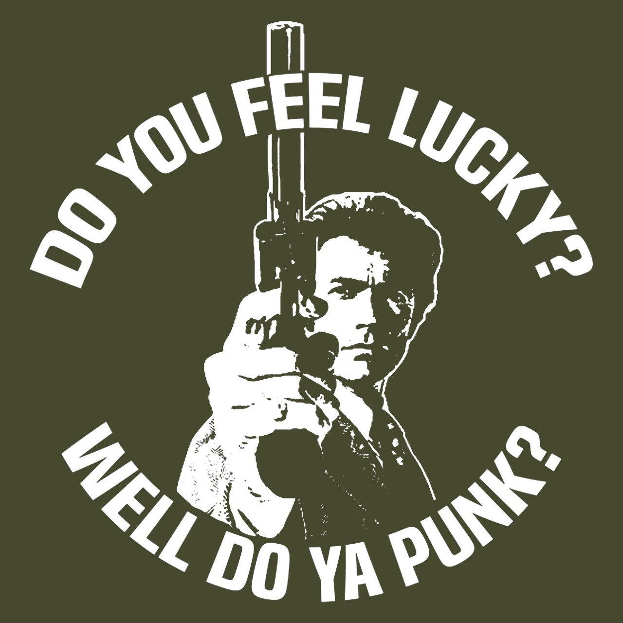 Dirty Harry T-Shirt Clint Eastwood Do Ya Feel Lucky? - BlackSheepShirts
