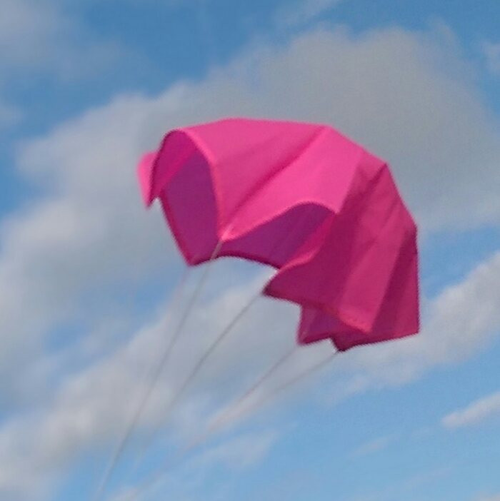 Top Flight Parachute Neon Pink 24" Rip Stop Nylon PAR-24