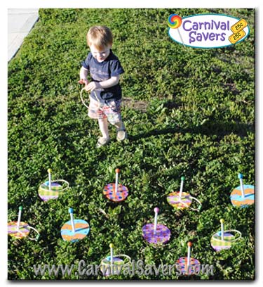 Spring Carnival Idea - Easter Egg Ring Toss