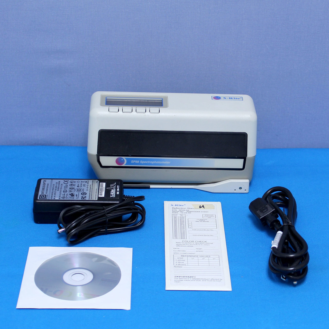 X-Rite SP88 Portable Sphere Spectrophotometer (L*a*b*, L*C*h°) values ...