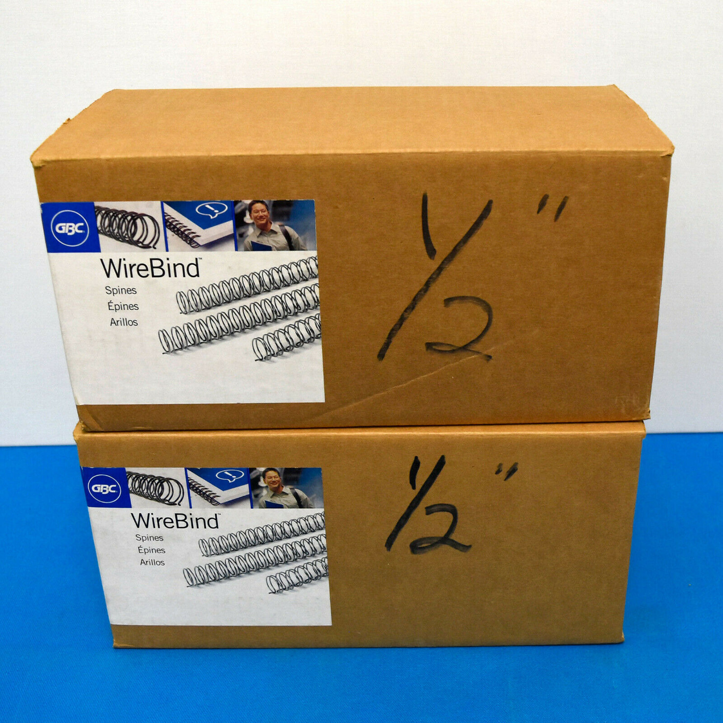 GBC WireBind Binding Spines/Spirals, 3:1 Pitch, 1/2" 100 Pack White,100 ...