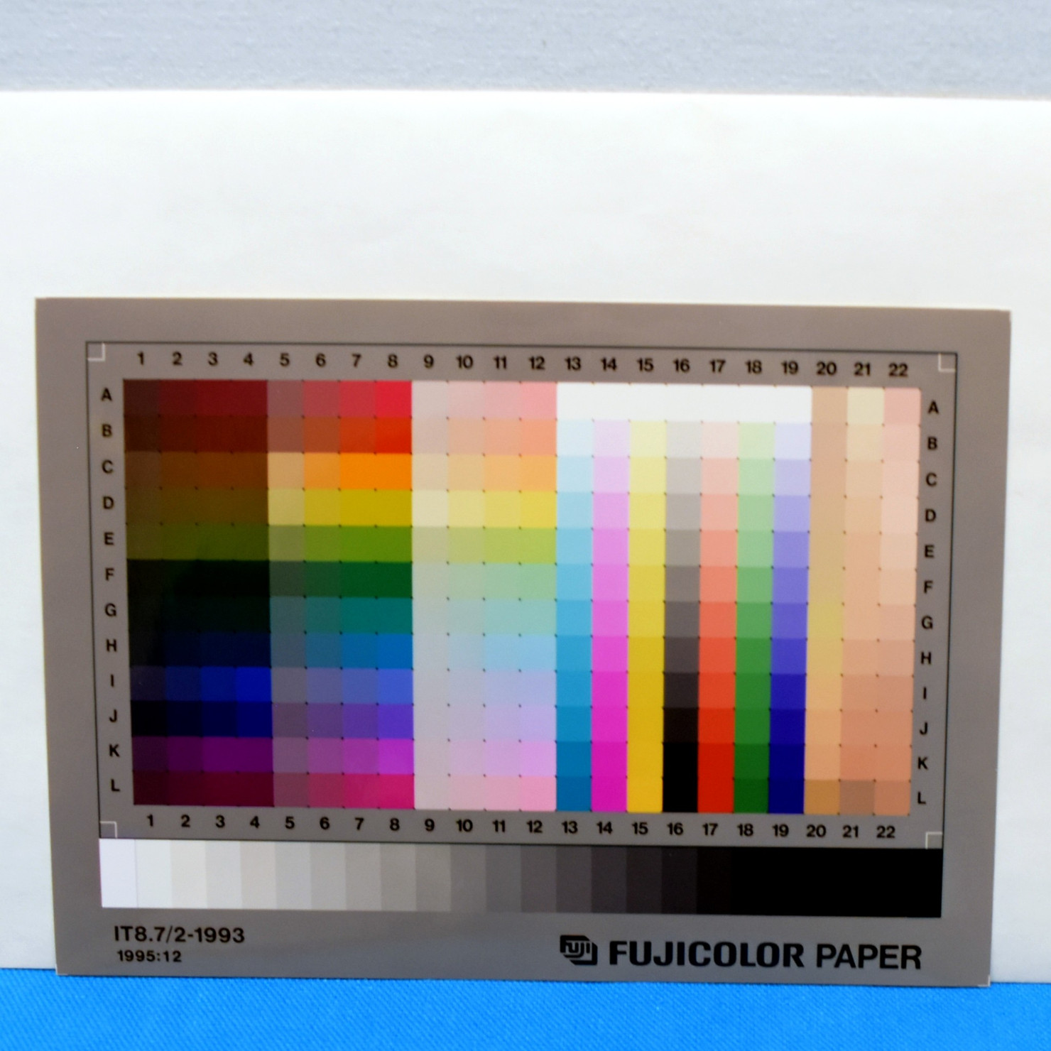 Fuji IT8.7/2 (T.8) Reflective 5'x7" (177mm x 127mm) Scanner Calibration ...