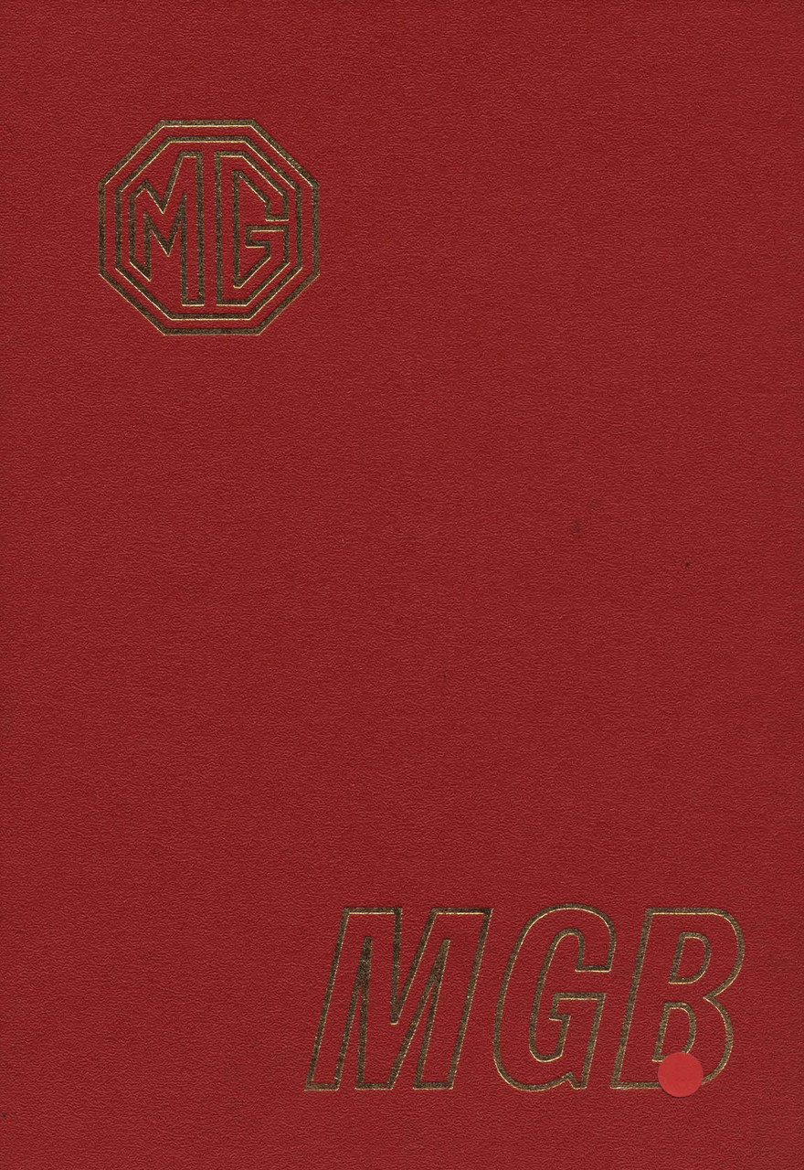 Driver’s Handbook – MGB NAS 1980 (AKM8098) - Original Technical ...