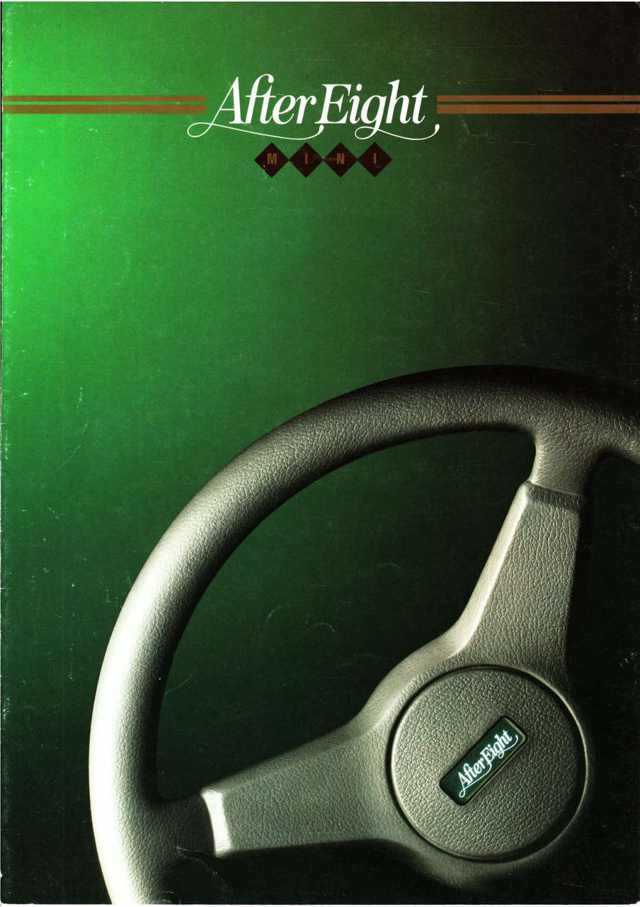 Sales Brochure - 1992 Rover Mini After Eight (After Eight Mini ...