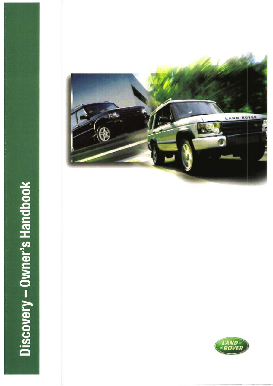 Owner's Handbook - 2003 English (LRL0545ENG) - Original Technical ...