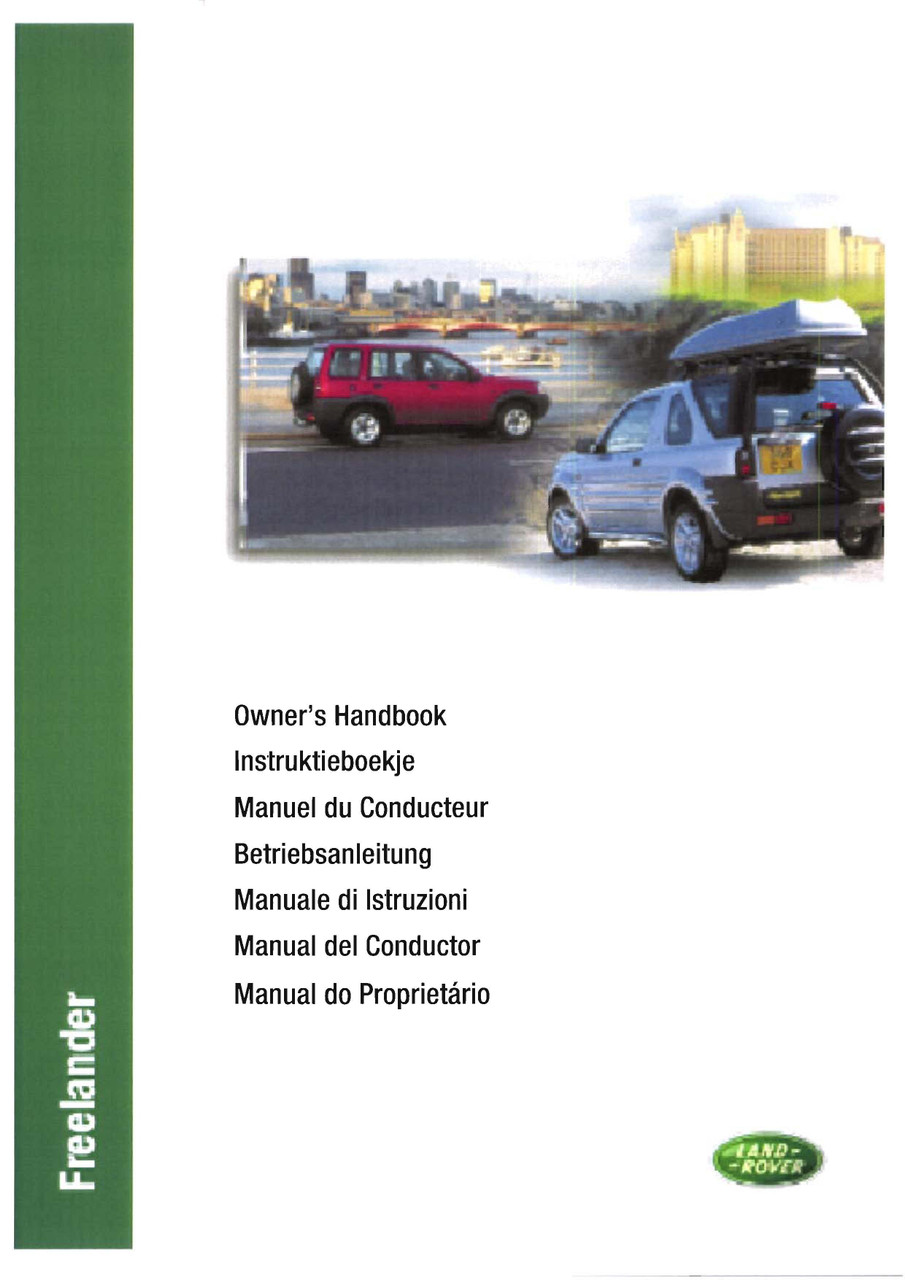 Owner's Handbook – 1999 to 2000 English Export (LRL0313ENX) - Original ...