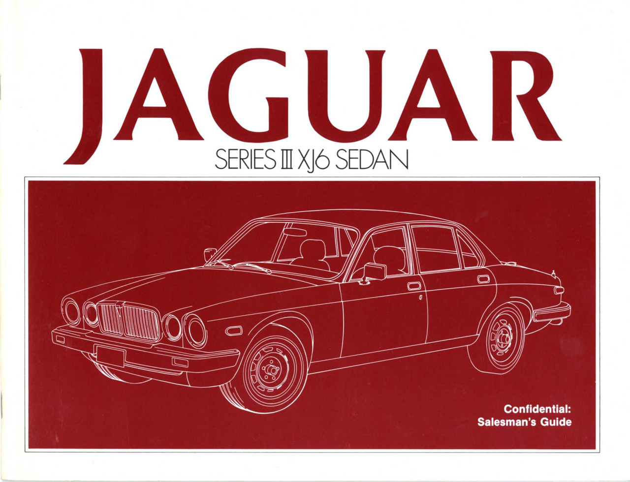 Jaguar XJ6 Series III – Salesman’s Guide (1980-Salesmens Guide ...