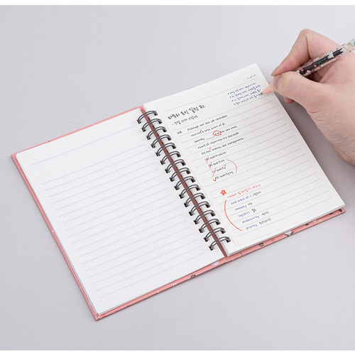 Ardium Wirebound spring lined small notebook - fallindesign
