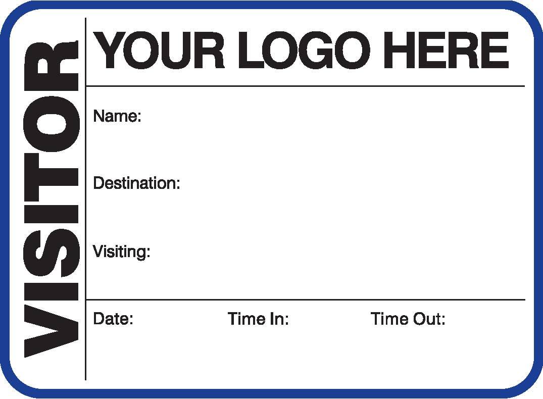 Customized Visitor Label Books - Visitor Label
