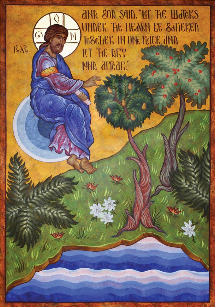 Creation of Dry Land & Plants, large icon - Ancient Faith Store Creation of Dry Land & Plants, large icon - Ancient Faith Store