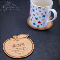 Personalised Apple Coaster