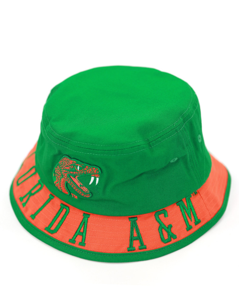 Florida A&M University FAMU Bucket Hat-Green/Orange - Brothers and ...