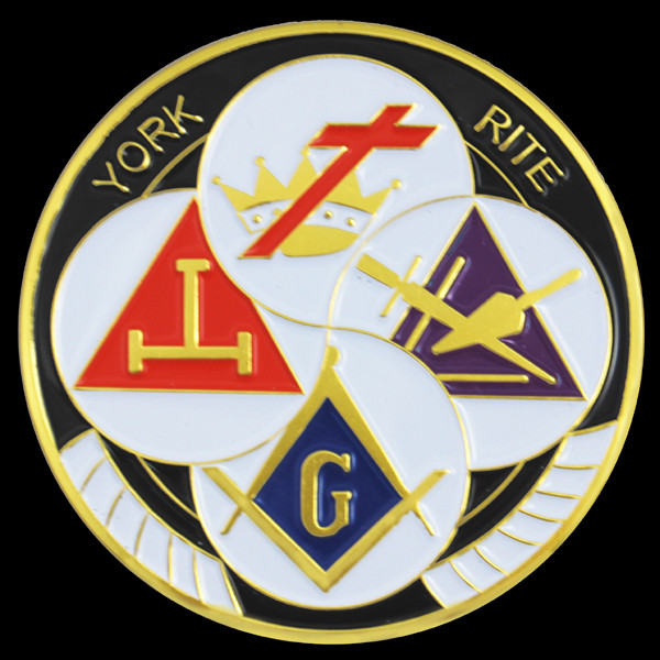 Mason Masonic York Rite Car Emblem - Brothers and Sisters' Greek Store