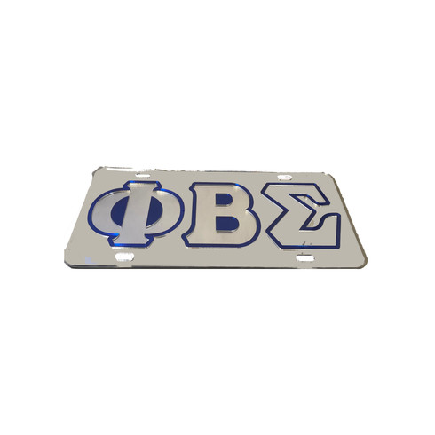 Phi Beta Sigma Fraternity License Plate-Silver - Brothers and Sisters ...