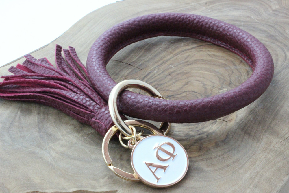 Alpha Phi Sorority Bangle Keychain - Brothers and Sisters' Greek Store