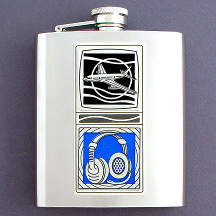 Airline Pilot Flask Stainless Steel 8 Oz | Kyle Design