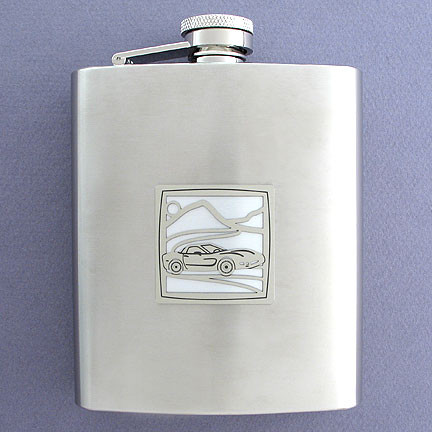 Sport Car Flask 8 Oz. Stainless Steel | Kyle Design